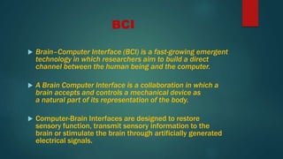 HUMAN BRAIN INTERFACE | PPTX