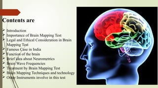 Brain Mapping Test; A psychology and Forensic Perspective | PPTX