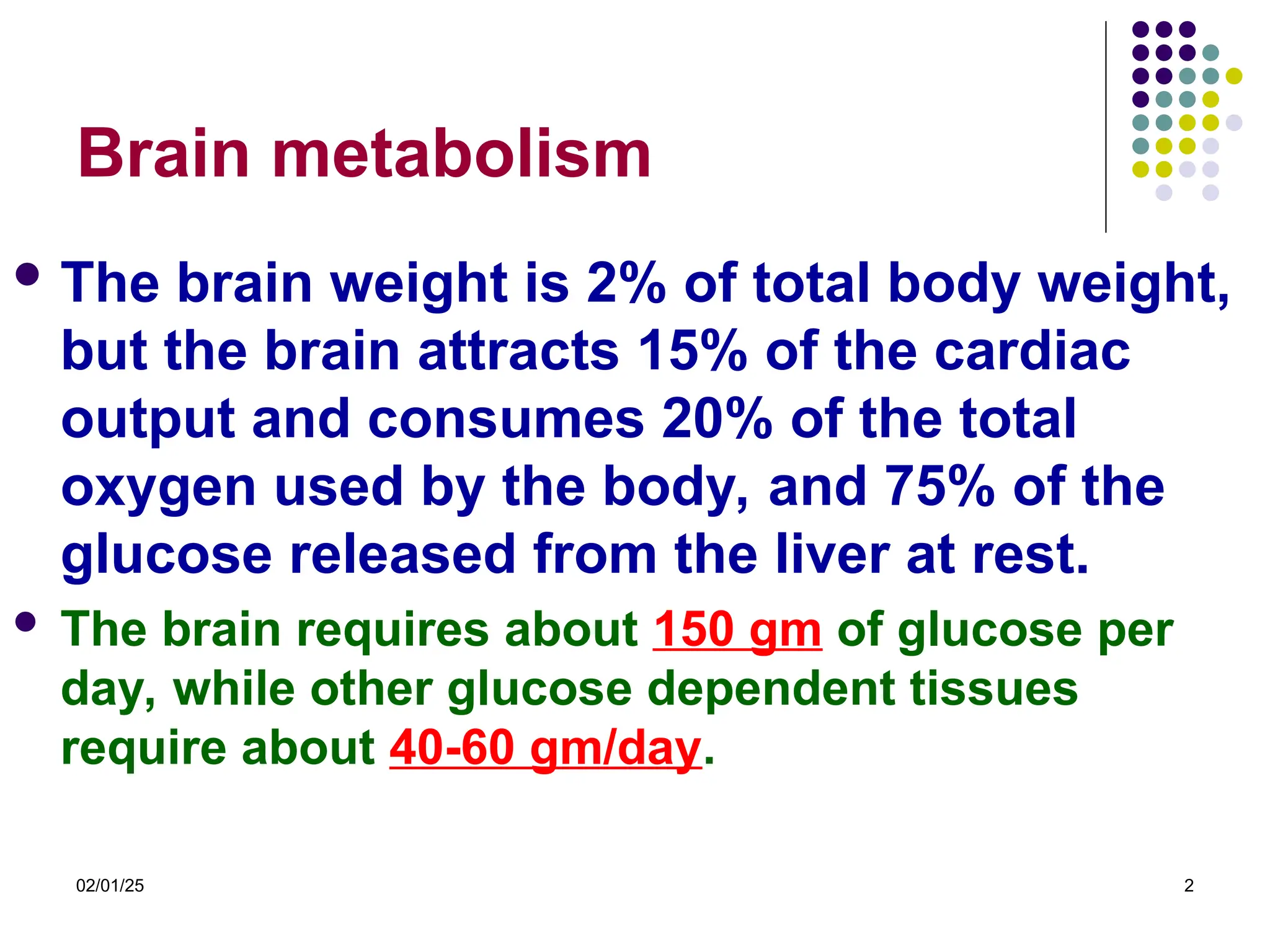 brain metabolism.ppt neurology, medicine | PPT