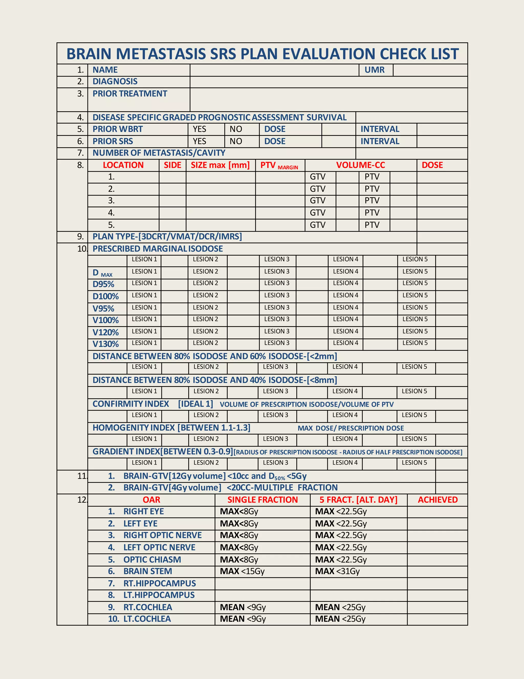 SRS BRAIN MET PLAN EVALUATION | DOCX