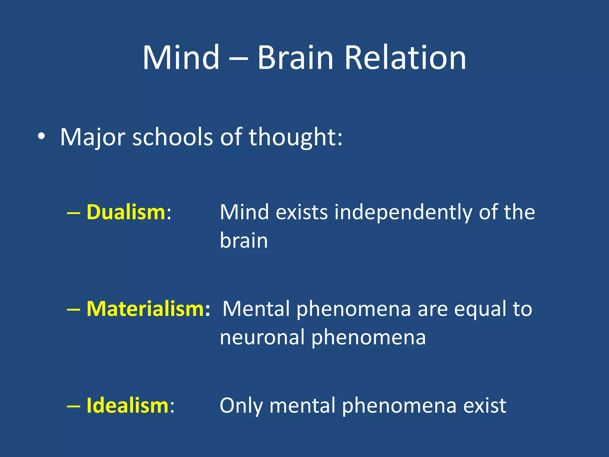 Brain models of the mind | PPTX
