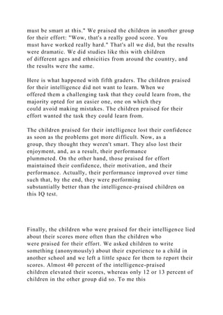 Brainology Transforming Students’ Motivation to Learn Ca.docx