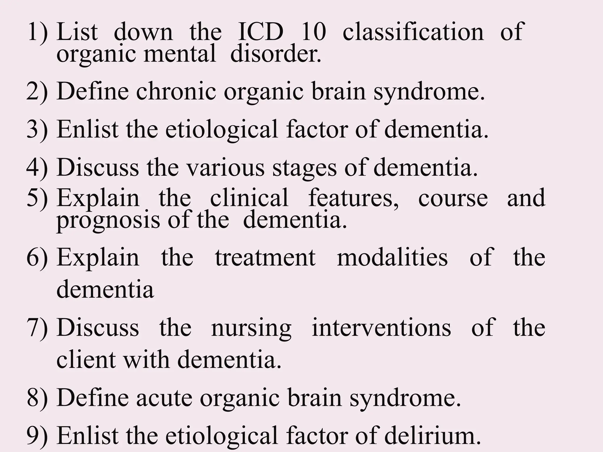 Brain organic disorder power point presentation | PPT