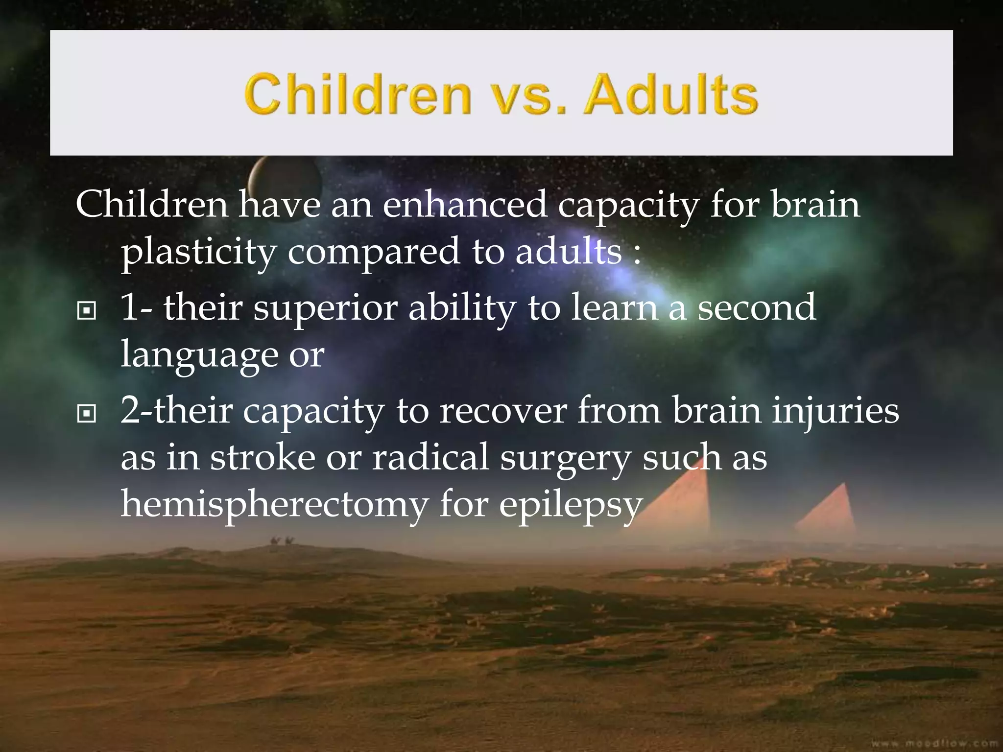 Brain plasticity | PPT