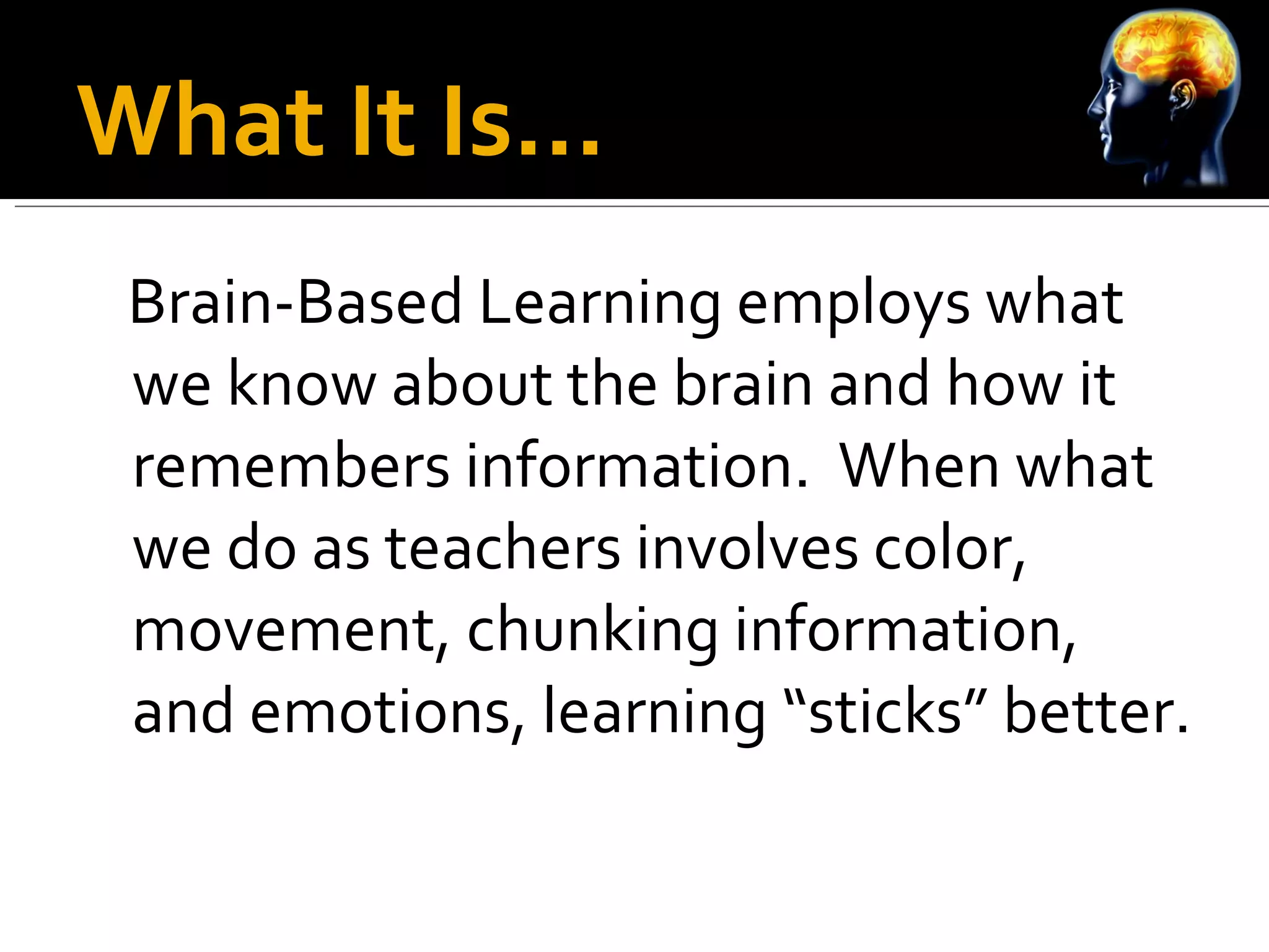Brain Based Learning | PPT