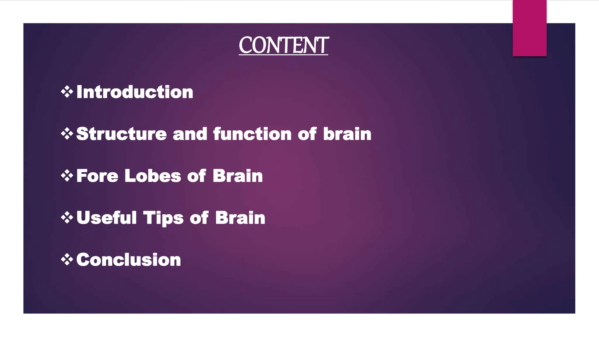 Human brain.. It's parts and function. | PPT | Free Download