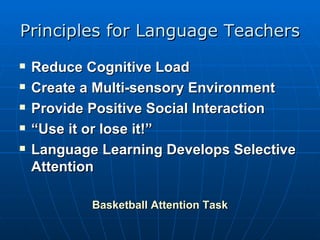 Brain research and language learning | PPT