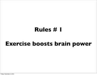 Brain Rules - Exercise | PDF