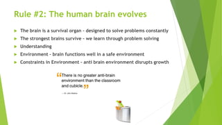 Brain Rules | PPTX | Brain and Nervous System Disorders | Diseases and ...