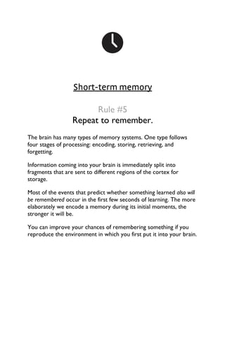 Brainrules summaries | PDF