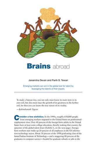 Brains abroad (McKinsey Quarterly Article) - Emerging markets can win ...