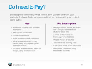 The Future of Studying - with Brainscape's smart flashcards | PPTX