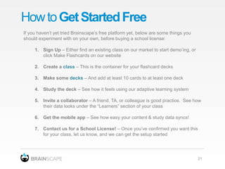 The Future of Studying - with Brainscape's smart flashcards | PPTX ...