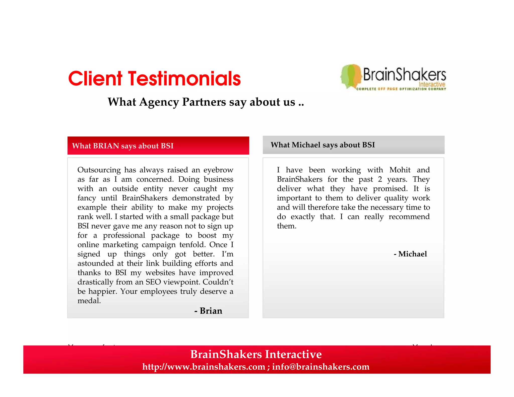 Brainshakers Interactive | PDF