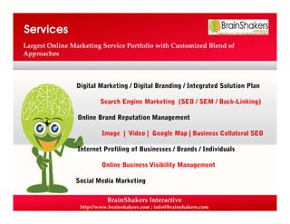 Digital Marketing & Branding by BrainShakers Interactive (India) | PDF | Social Networking ...