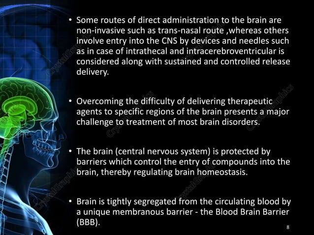 Brain specific delivery | PPTX | Brain and Nervous System Disorders ...