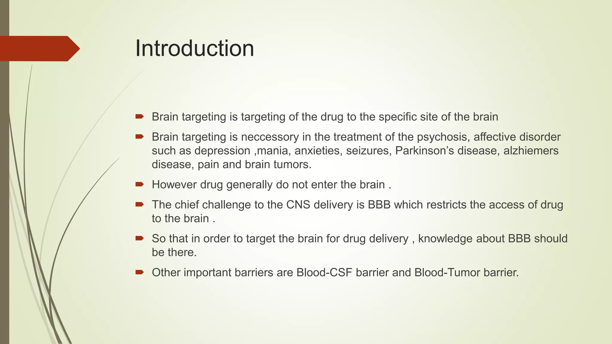Brain specific delivery | PPTX