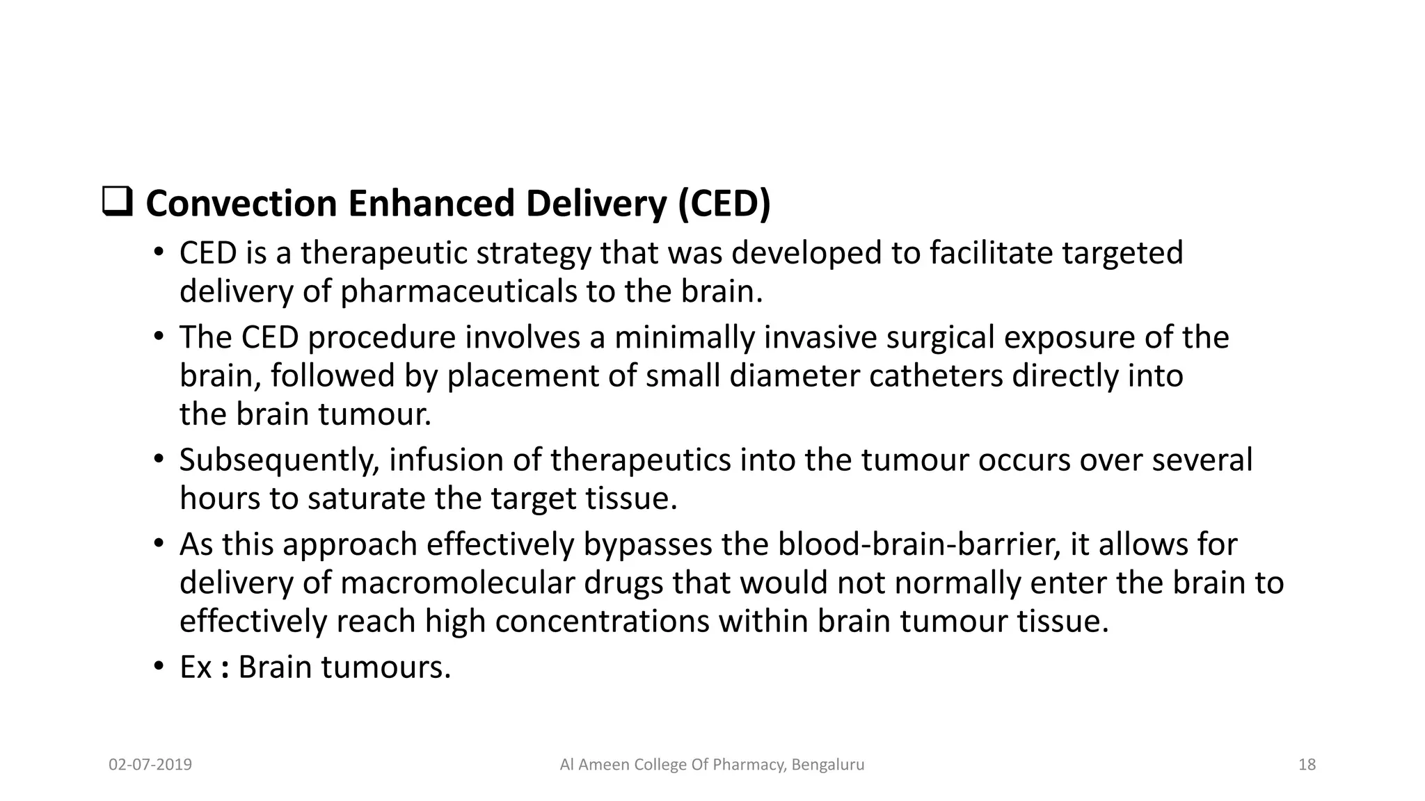 Brain specific drug delivery | PPTX