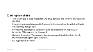 Brain specific drug delivery | PPTX