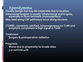 Brain spinal tumors | PPT