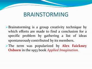 Brain stroming | PPT