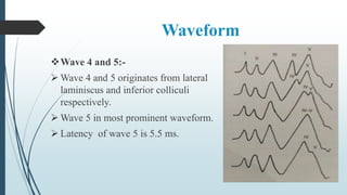 Brainstem auditory evoked potentials (baep) | PPTX