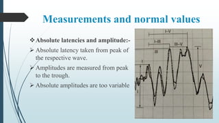 Brainstem auditory evoked potentials (baep) | PPTX