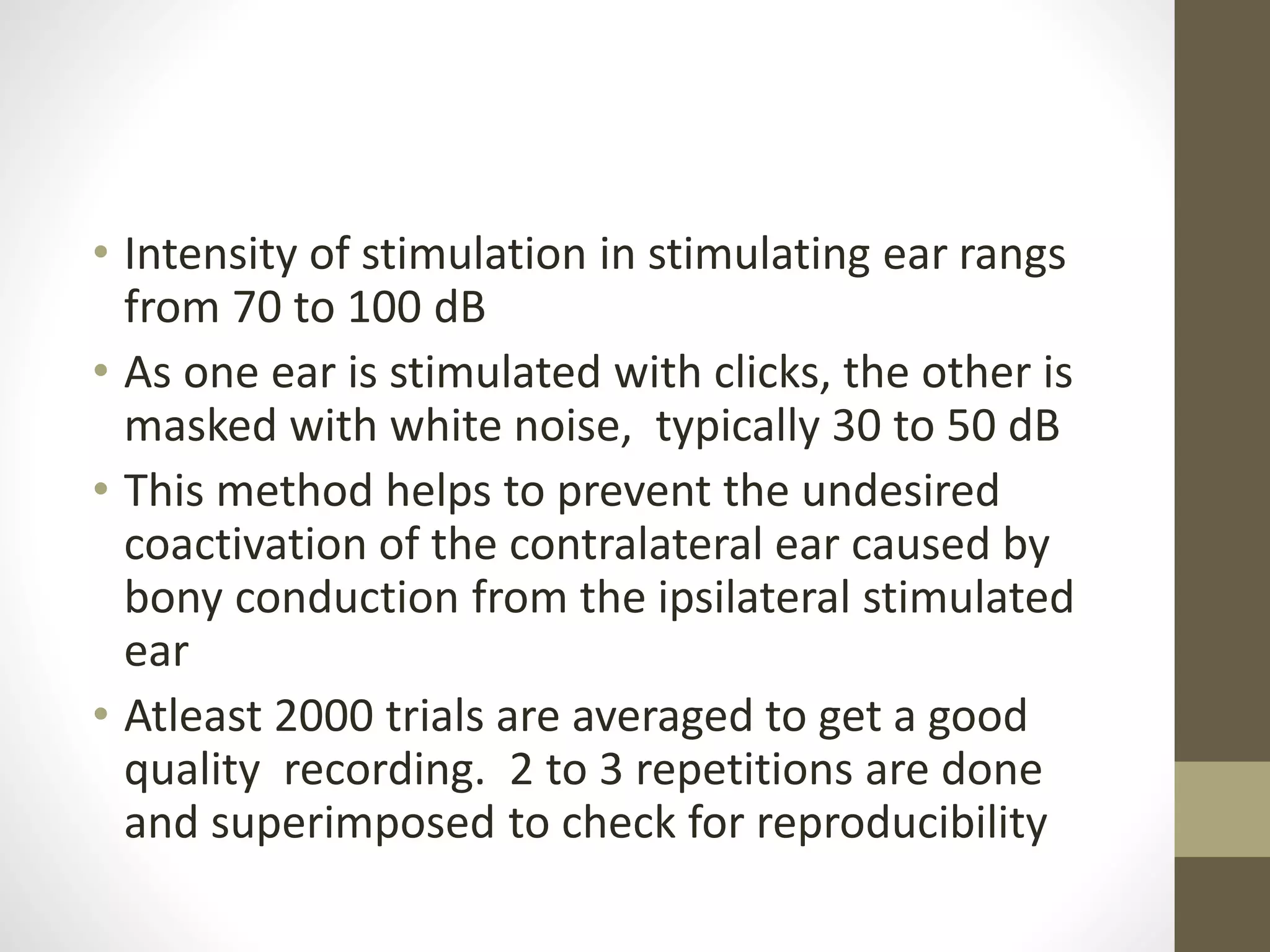 Brainstem auditory evoked response | PPTX