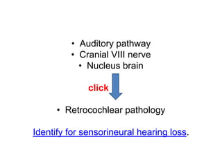 Brainstem auditory evoked responses (baer or abr | PPTX