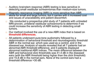 Brainstem auditory evoked responses (baer or abr | PPTX