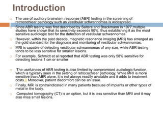Brainstem auditory evoked responses (baer or abr | PPTX