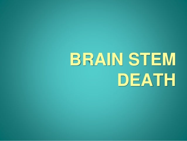 Brain Stem Death Brain Stem Death