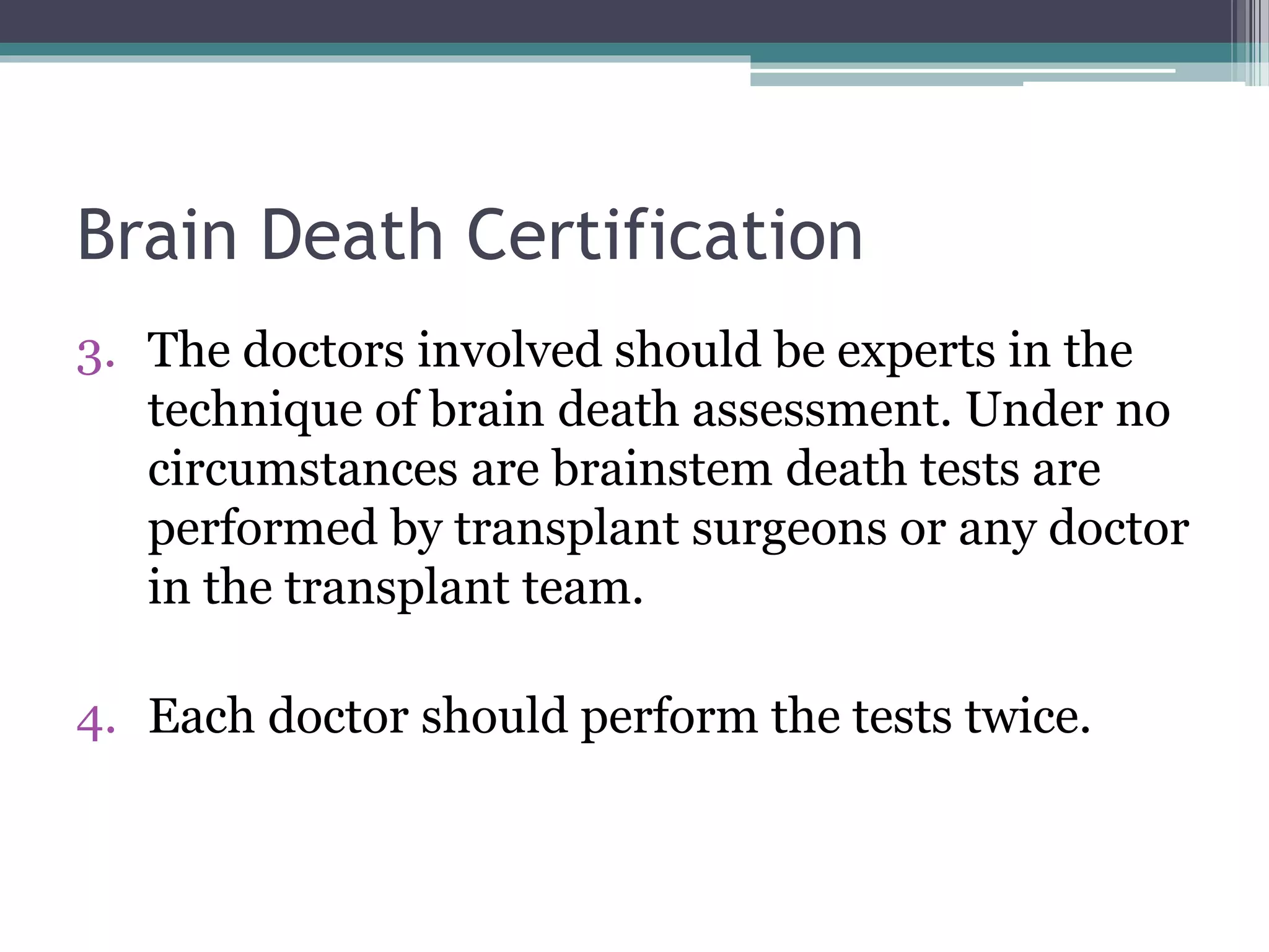 Brainstem death | PPTX