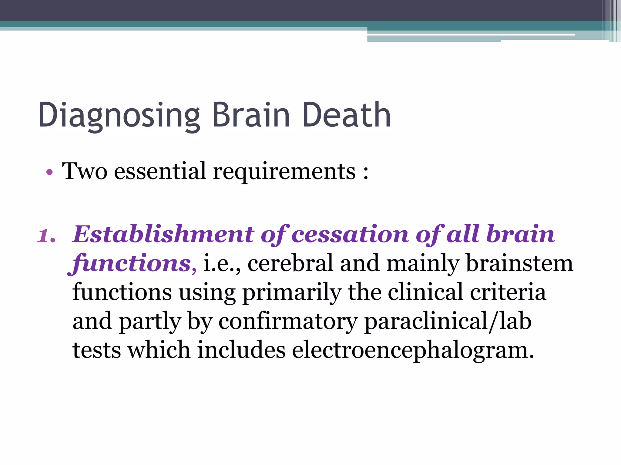 Brainstem death | PPTX