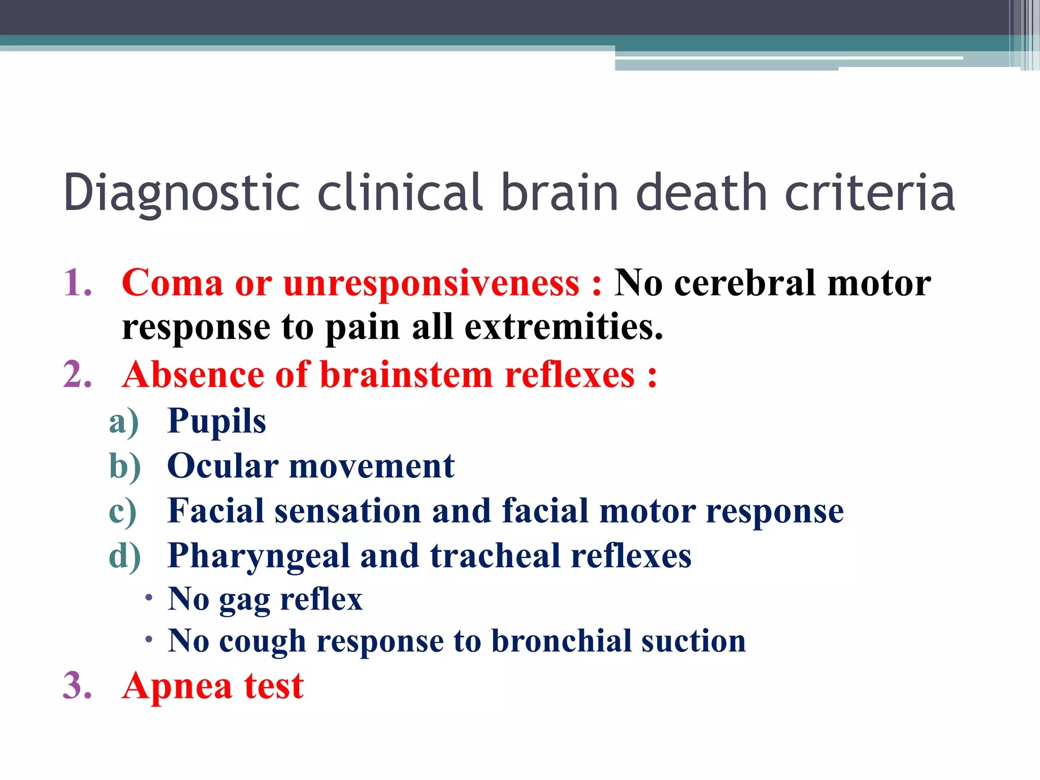 Brainstem death | PPTX