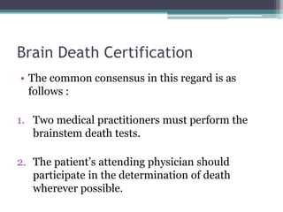 Brainstem death | PPTX