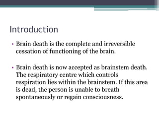 Brainstem death | PPTX