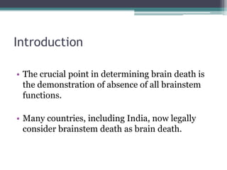 Brainstem death | PPTX