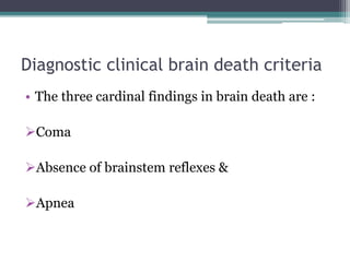 Brainstem death | PPTX