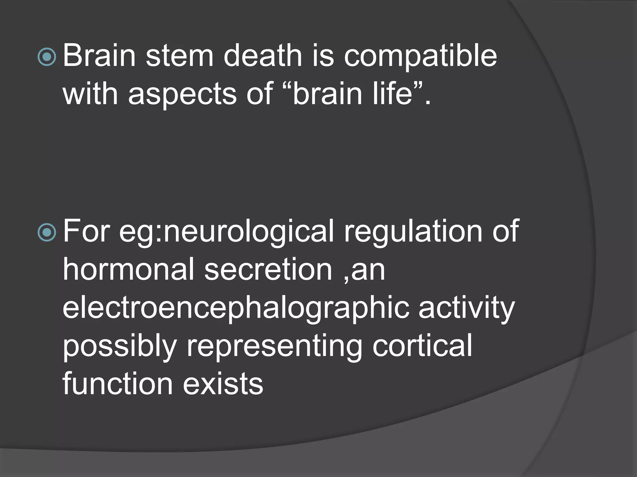 Brain stem death | PPTX