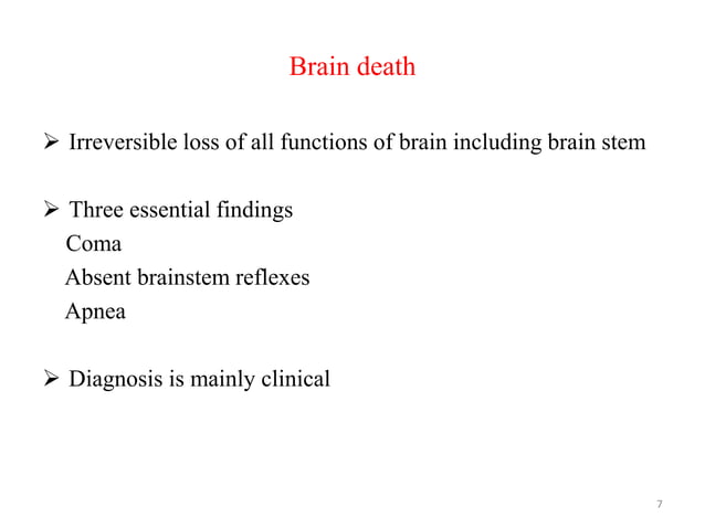 Brain stem death3 | PPT