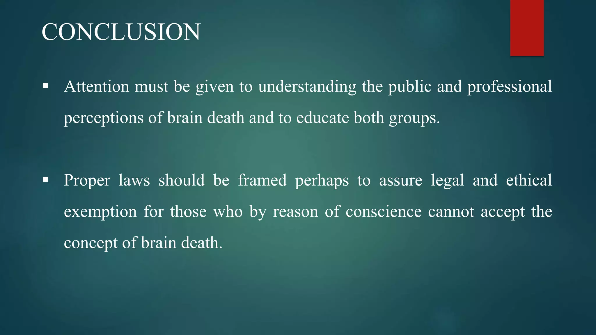 Brainstem Death And Its Medico Legal Perspectives | PPTX