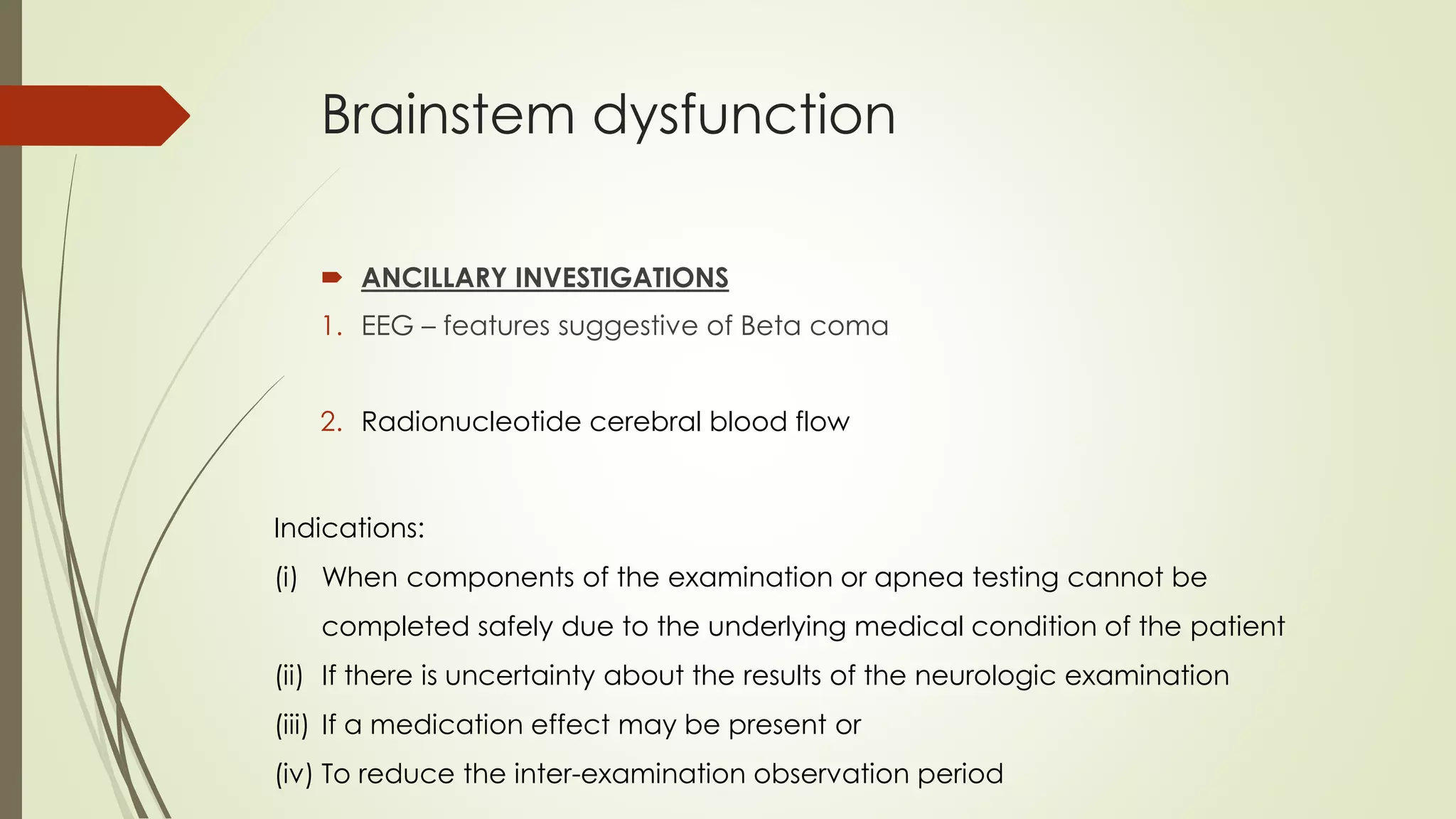 Brainstem dysfunction - dwayne | PPTX