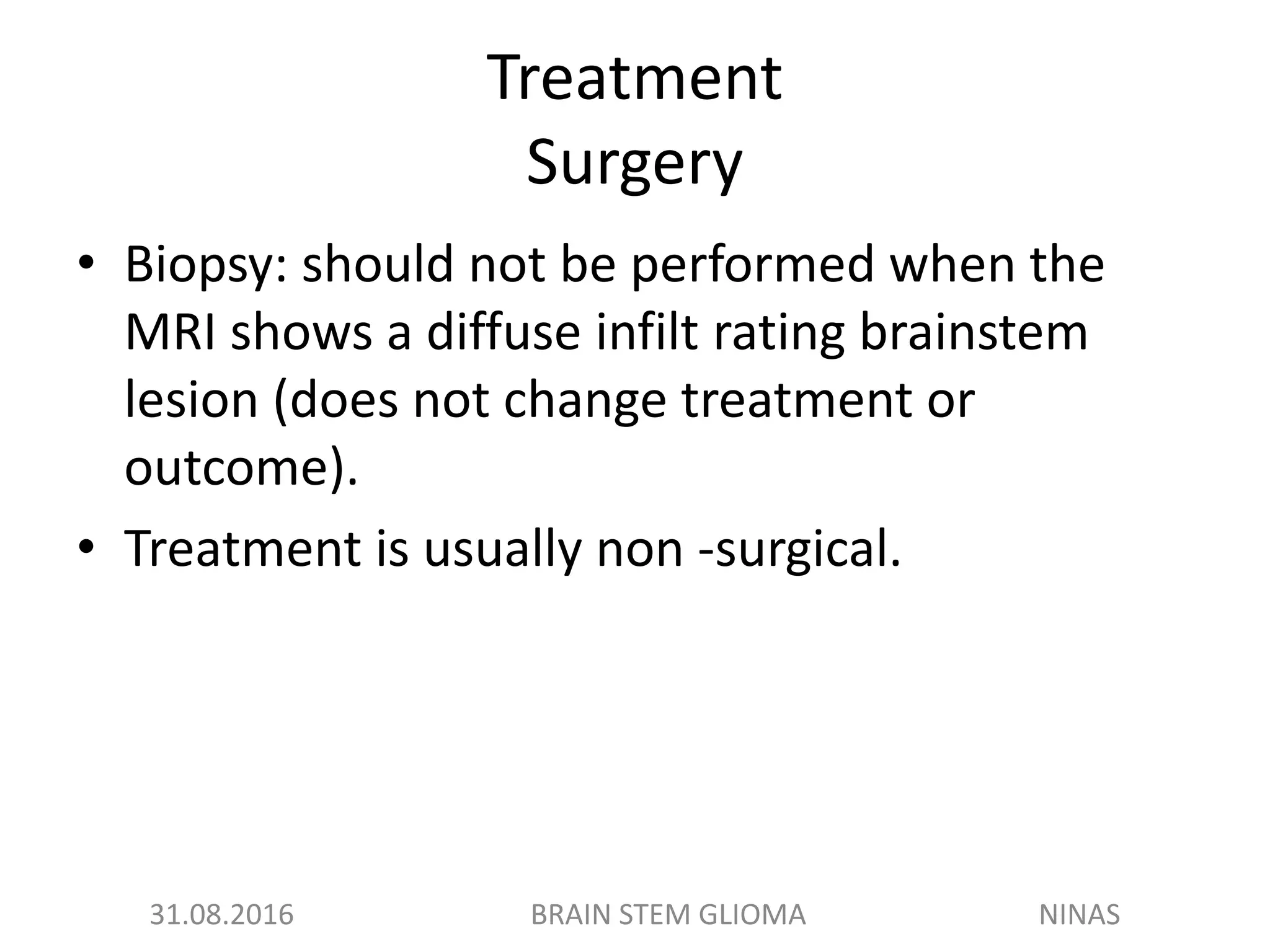 Brain stem glioma | PPTX