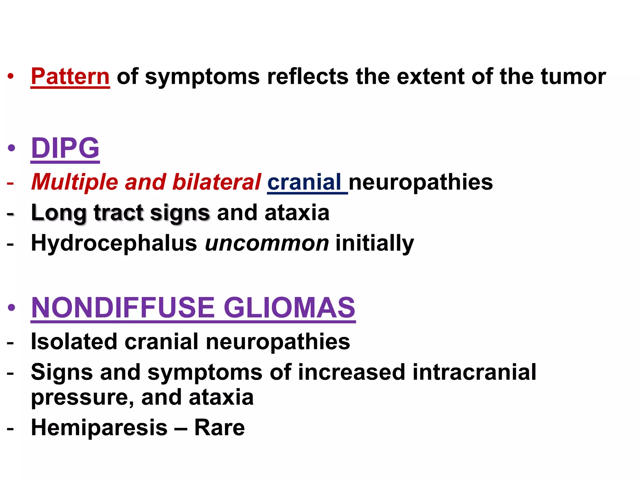 Brainstem glioma part 1 | PPTX