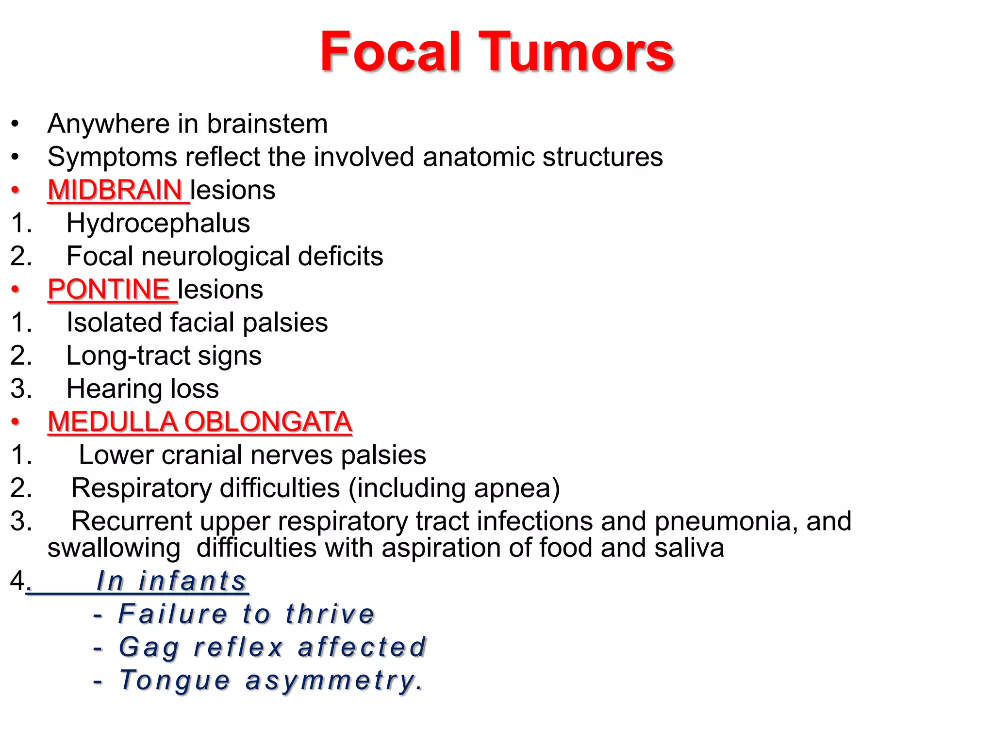 Brainstem glioma part 1 | PPTX