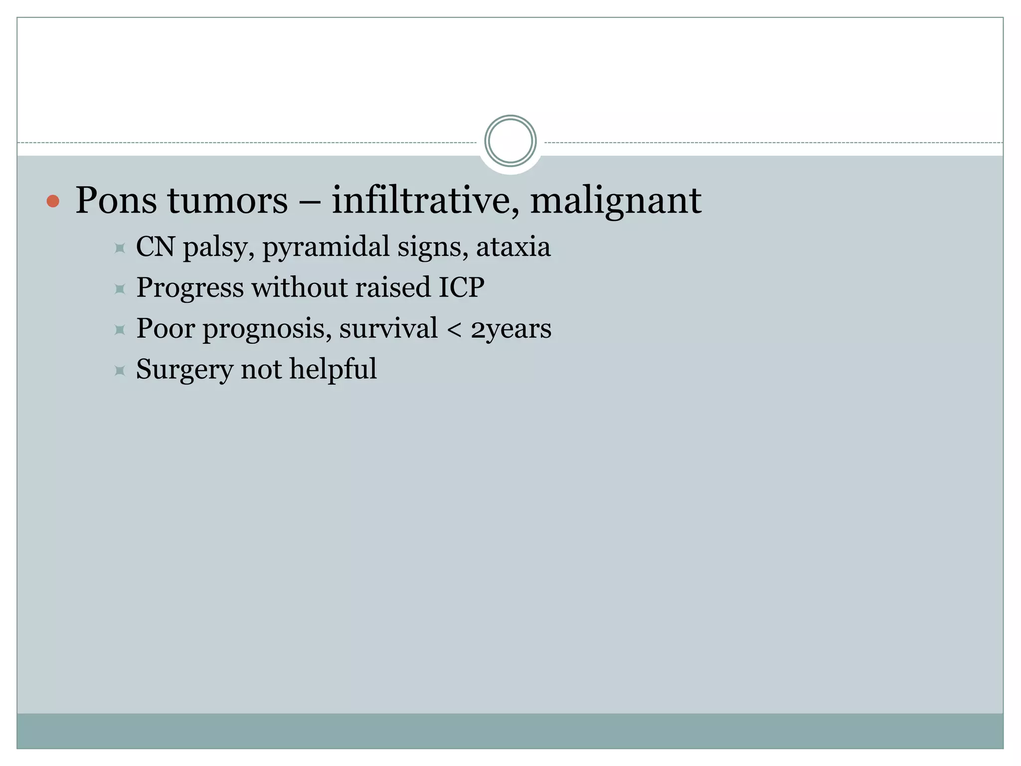 Brain stem gliomas | PPTX