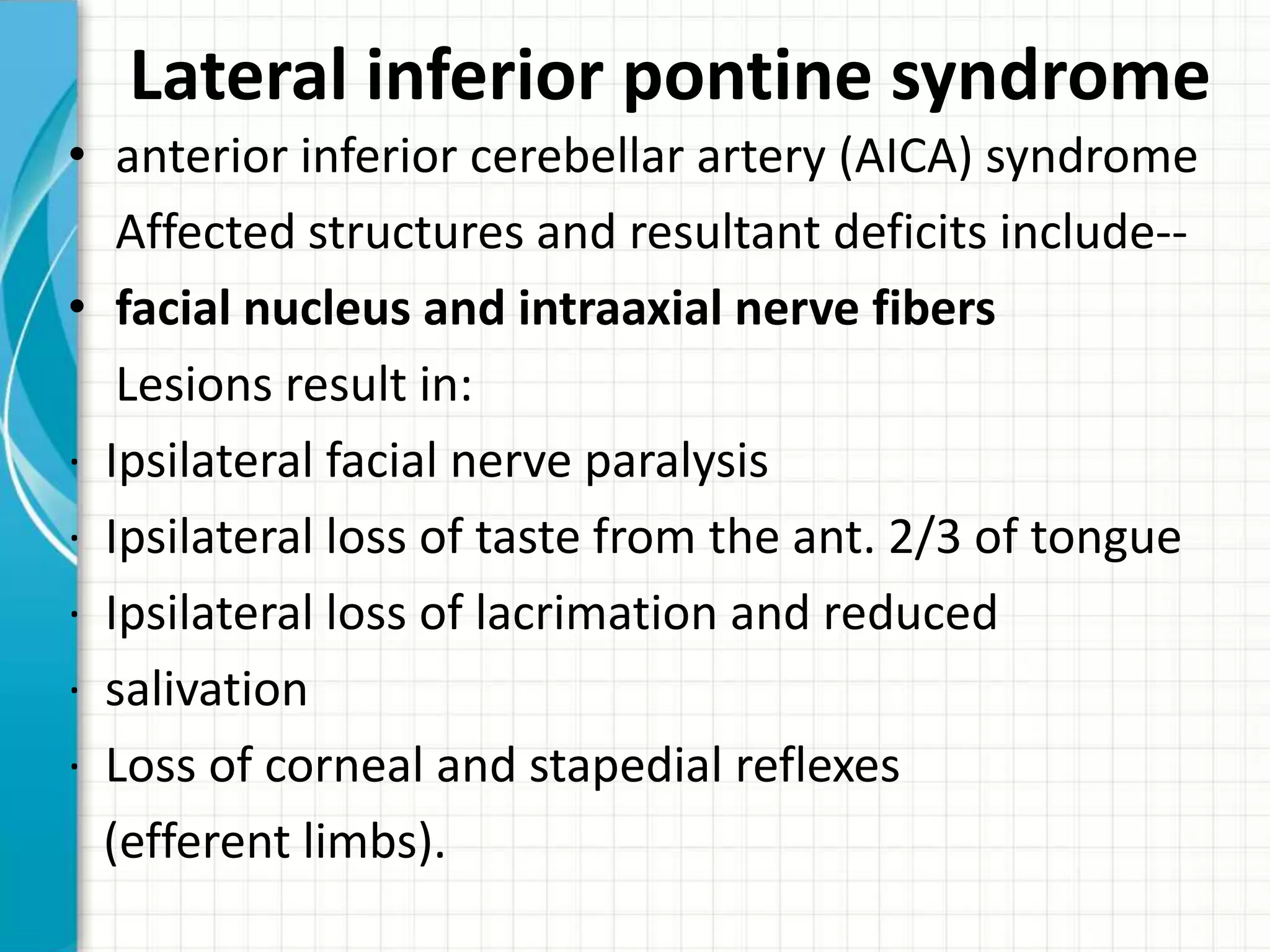 Brainstem stroke syndromes | PPTX