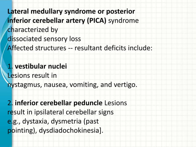 Brainstem stroke syndromes | PPTX