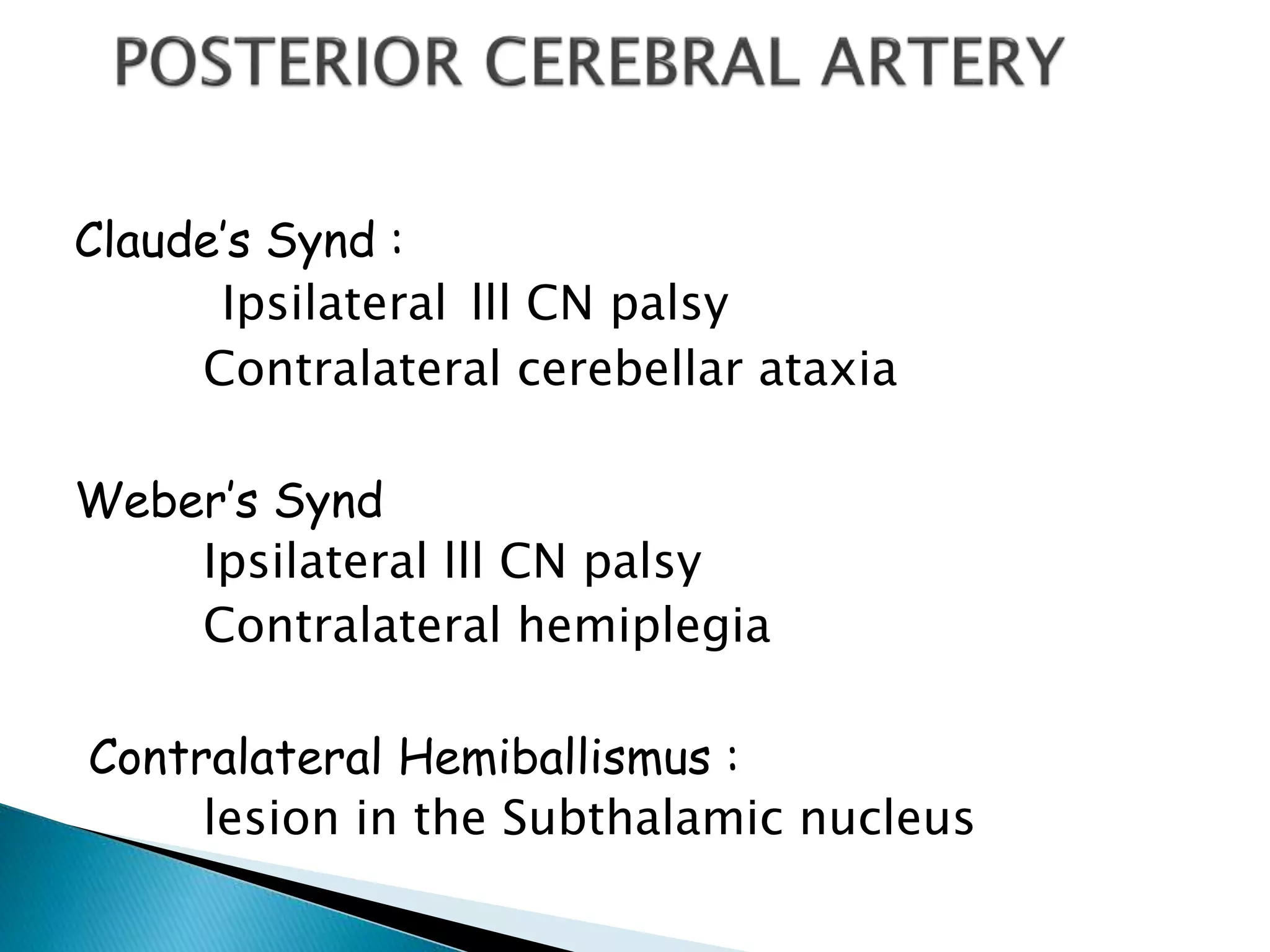 Brain stem syndromes | PPTX